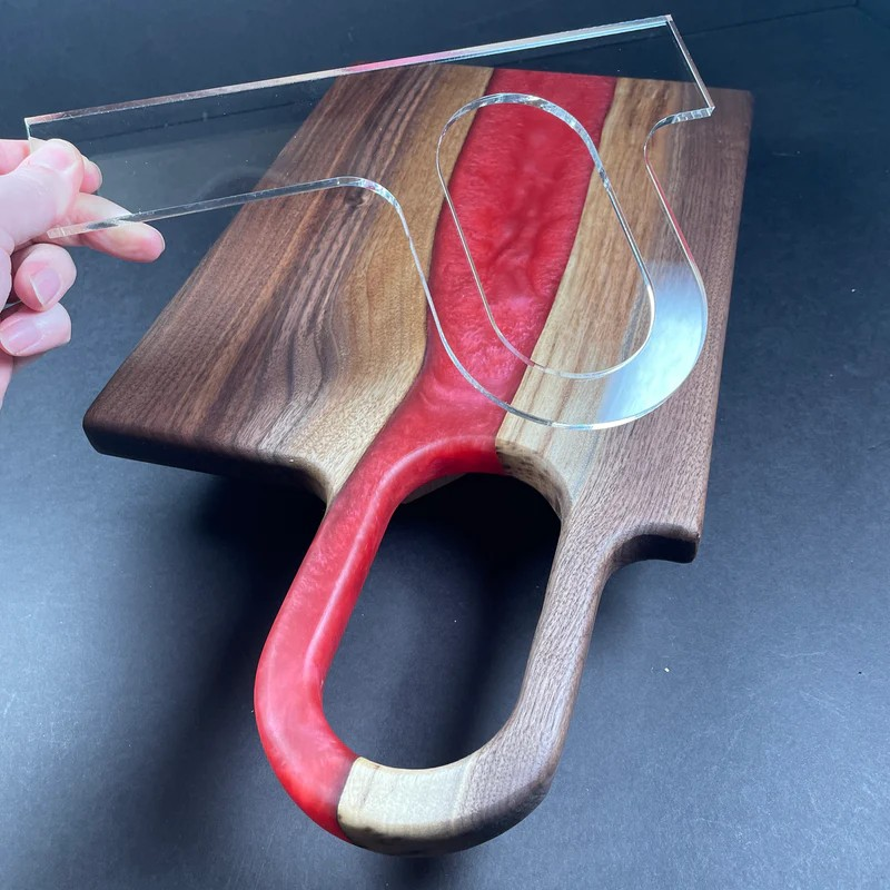 Modern Oval Charcuterie Board Handle Router Template | SaltyDuck ...
